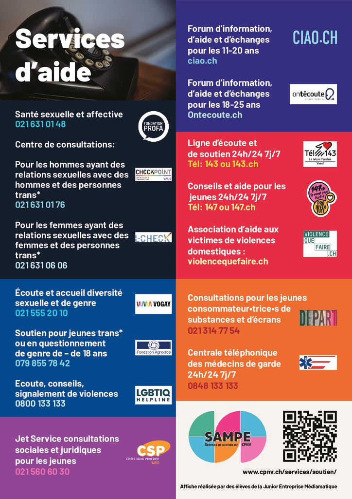 Soutien aux élèves - CPNV