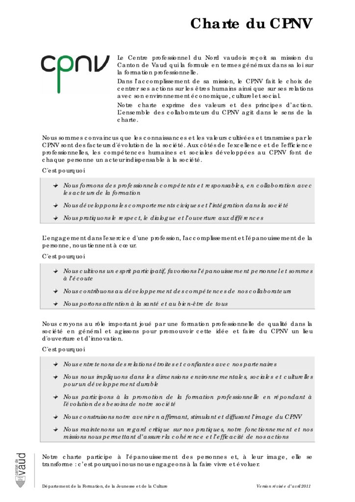 Présentation - CPNV